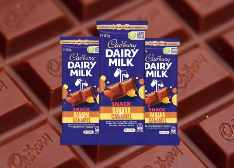 Cadbury Has Dropped A New Banana & Caramel Choccie Block On The Sly